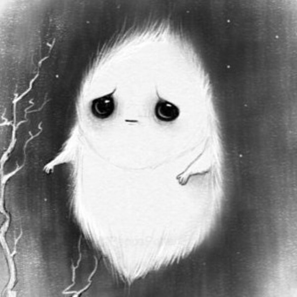 Spooky Bog Creature Creepy Cute Dark Art Fantasy Illustration Horror ...