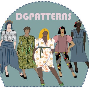 Hannah Top and Dress PDF Sewing Pattern and Step by Step Sewing ...