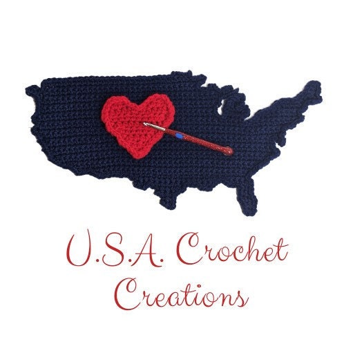 State Crochet patterns State gifts and by USACrochetCreations