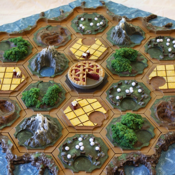 STL Files for Token Set for Settlers of Catan 3d Printed, Magnetic Game ...