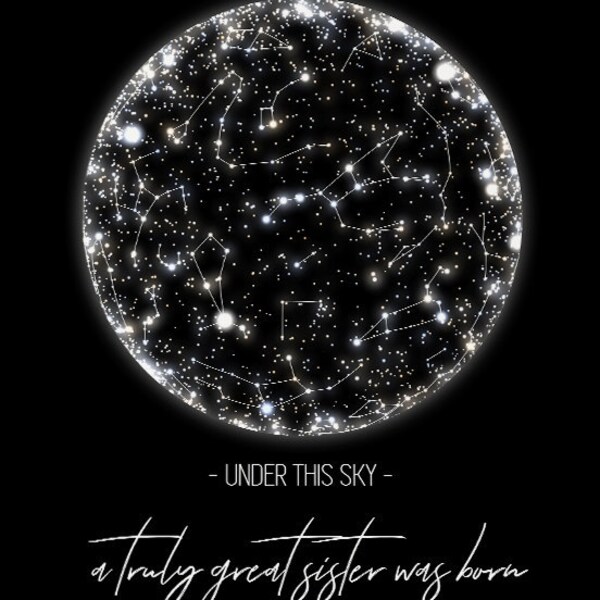 Star Map Birth, Night Sky Star Map, Keepsake Gift, Star Map Kids ...