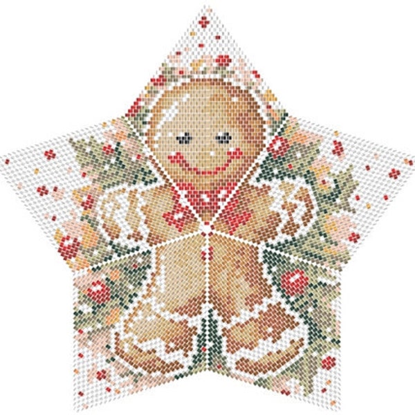 French Bulldog 3D Peyote Star Pattern Animal Beaded Star Pattern DIY ...