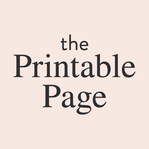 ThePrintablePage - Etsy