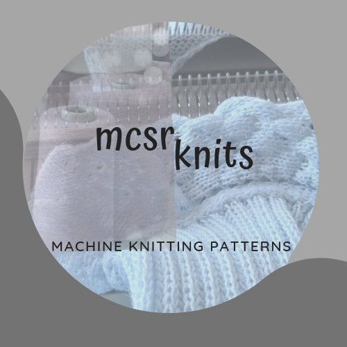 Machine knitting Patterns by mcsrknits on Etsy