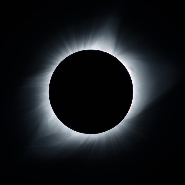 Earth Shine: 2024 Solar Eclipse Totality , High-res Photo Digital ...