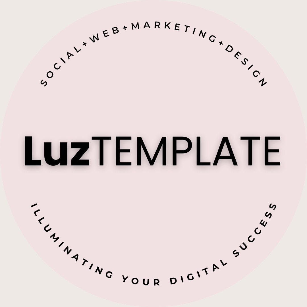 LuzTemplate - Etsy