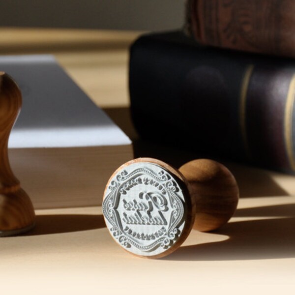 E MONOGRAM STAMP Letter E Stamp Business Card Stamp Initial Gift E E ...