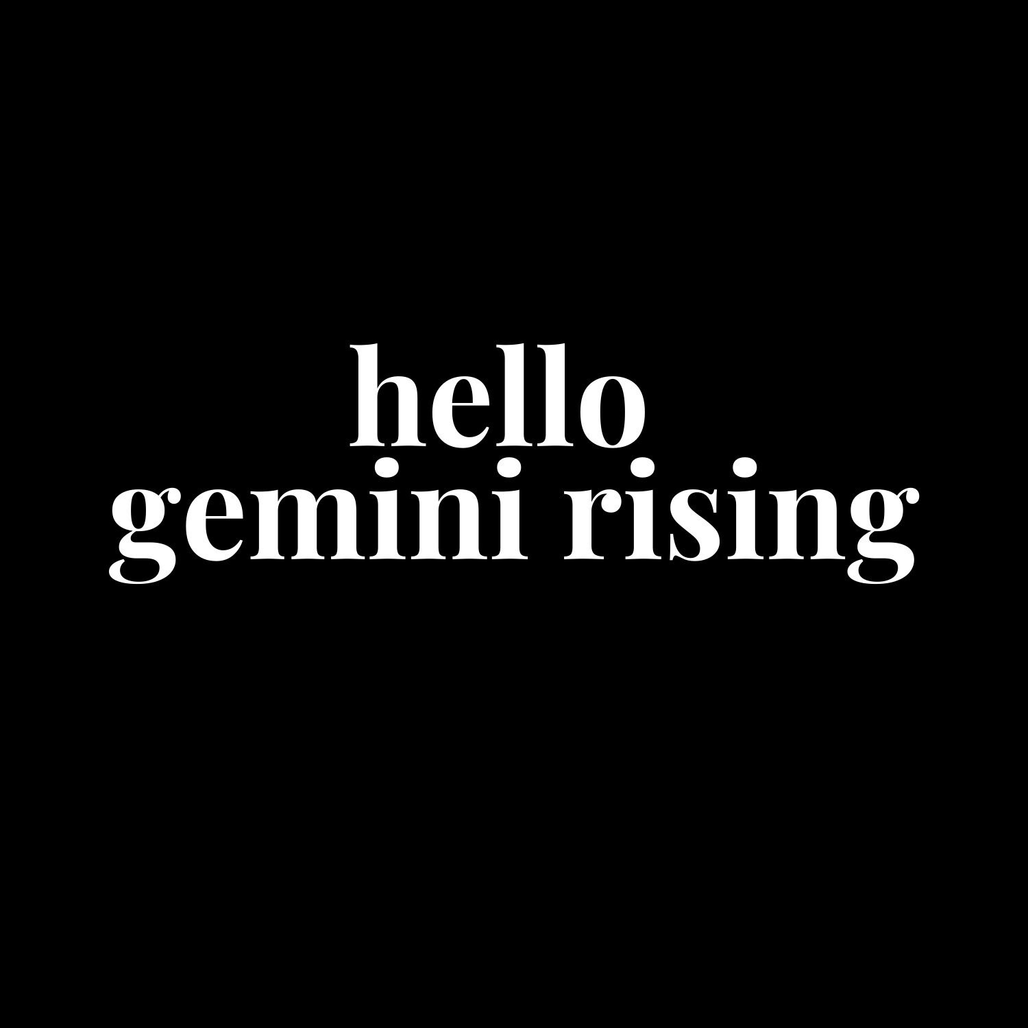 hello gemini rising by hellogeminirising on Etsy