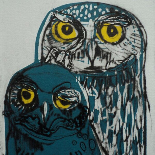 California Stoneware by Suzi Vintage Mid Century Handmade Artware OWL ...