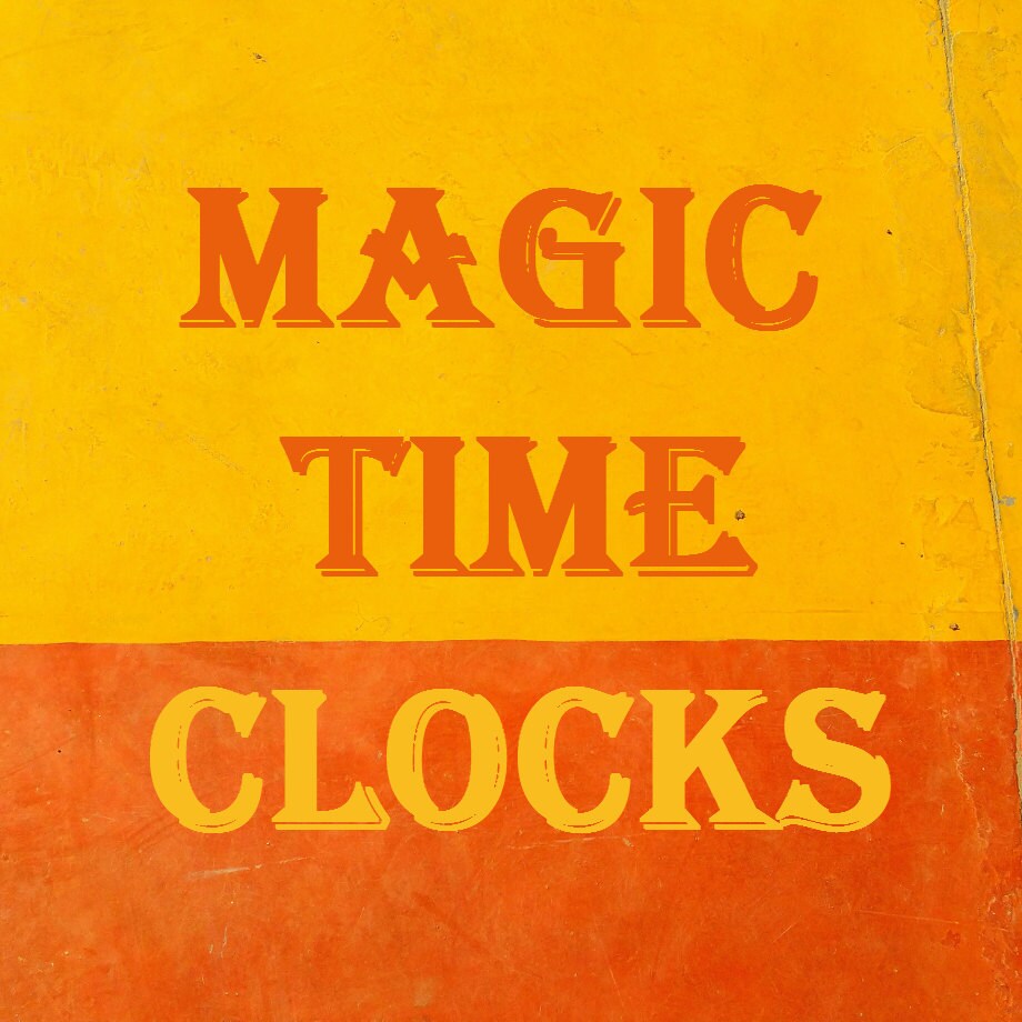 Hand painted unique wall clocks. Acrylic by MagicTimeClocks
