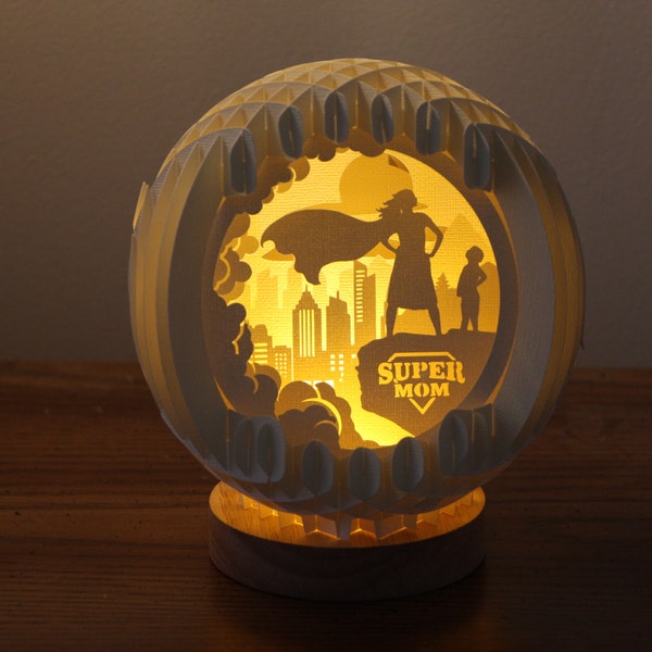 3D Birthday Popup Sphere Papercraft Template, Papercut SVG, Png Pdf ...