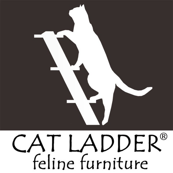 Cat Ladder 3 Step Cherry Hardwood Handcrafted High-quality Ladder for ...