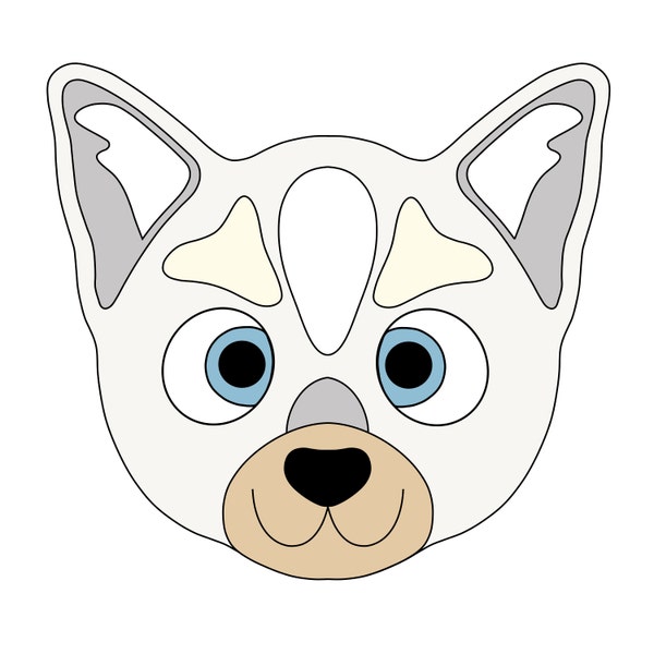 Felt Pet Animal Mask Pattern for Kids, DIY No Sew Animal Mask Pattern ...