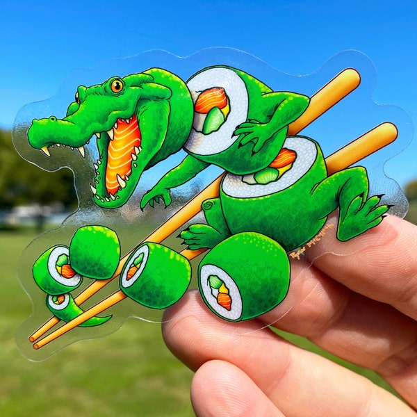 GATOR LOVERS Sticker Pack: 8 Vinyl, Holographic, Glitter & Transparent ...