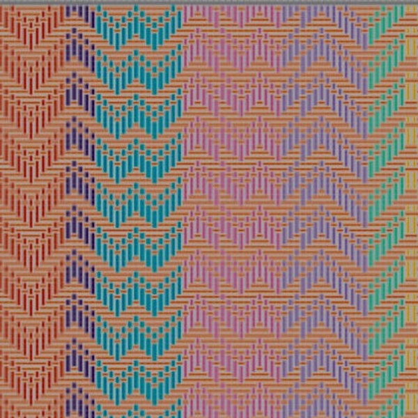 Rhythm and Blues Turned Taqueté Towels Weaving Pattern for 8 Harnesses ...