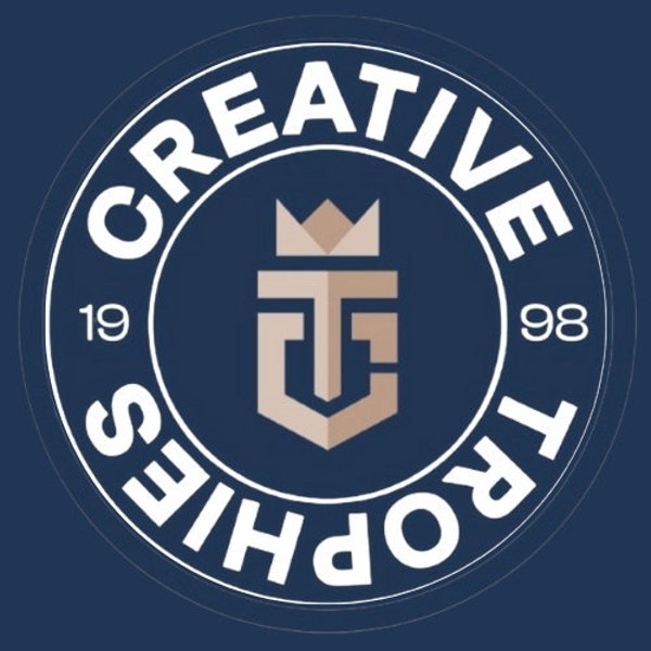 Memory Blue Crystal Award 150mm, Custom Trophy, Sport Trophy, Engraved ...