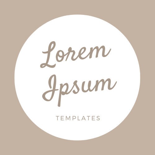 LoremIpsumTemplates - Etsy