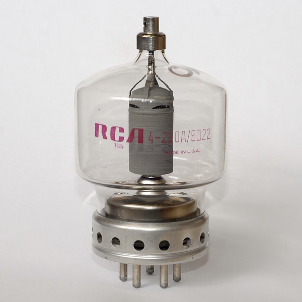 GE 5D22/4-250A Vacuum Tube General Electric Large Glass Transmitting ...