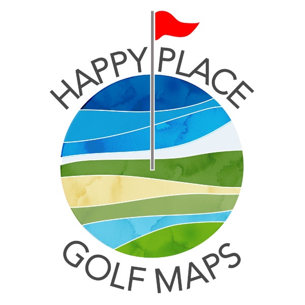 Pinehurst No.2 Golf Course Map Print, NC Golf Course Layout Print or ...