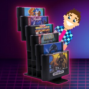 10-pack of Retro Game Stands displays 60 Games - Etsy
