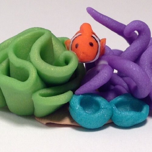 miniature ocean sculpture unique underwater world Miniature polymer ...