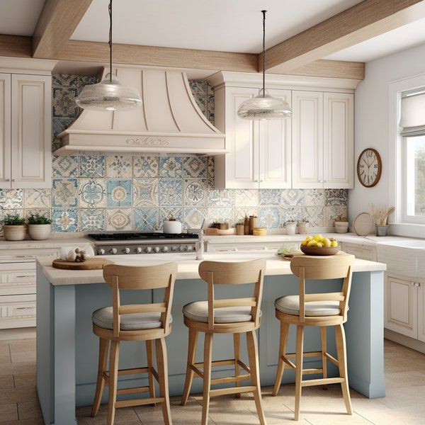 Kitchen Bathroom Backsplash Tile Floor Tile Custom Vintage Farmhouse ...