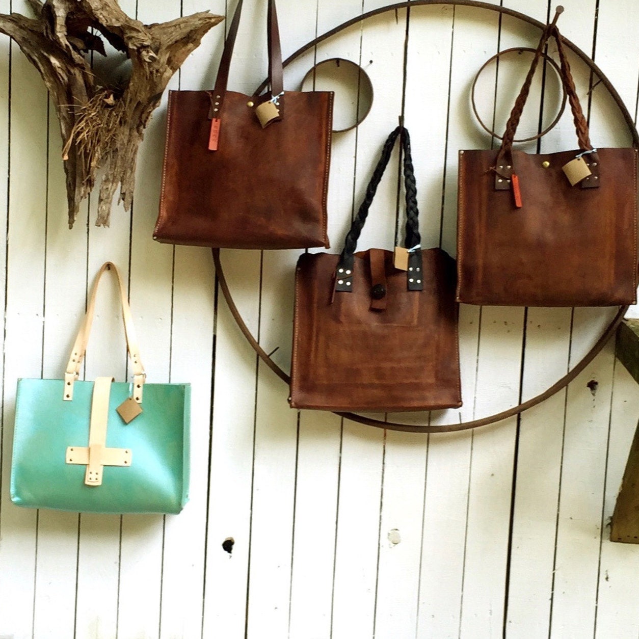 Custom Leather Totes Handbags and Designs by UrbanGuerrilla63