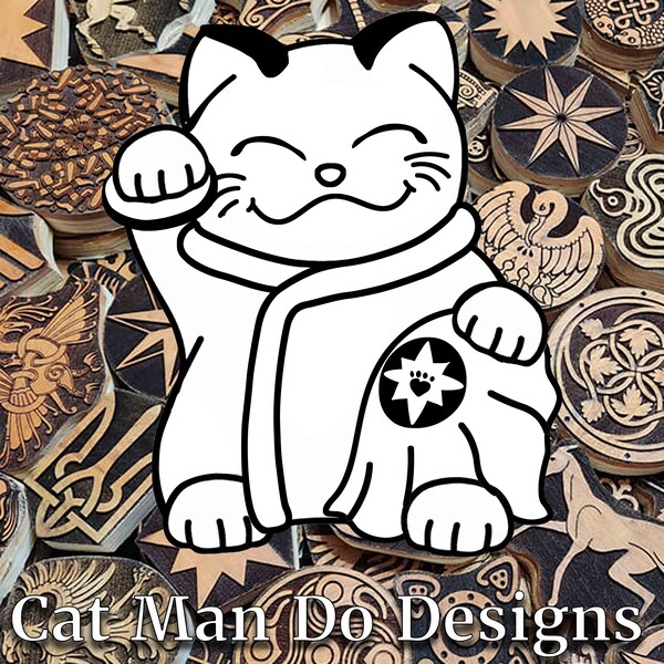 Ansteorra Star Populace Badge With Border Woodcut for Wood Block ...