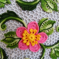 Crochet Branch Pattern. Crochet Twig Tutorial. Flower Applique Pattern ...