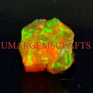 Top Quaility Galaxy Fire Ethiopian Opal Oval Shape 8.10 Carat Ethiopian Opal Cabochon Gemstone ...