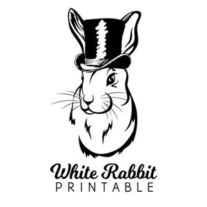WhiteRabbitPrintable - Etsy