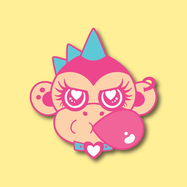 Cute Muscle Titan Glossy Vinyl Sticker - Etsy