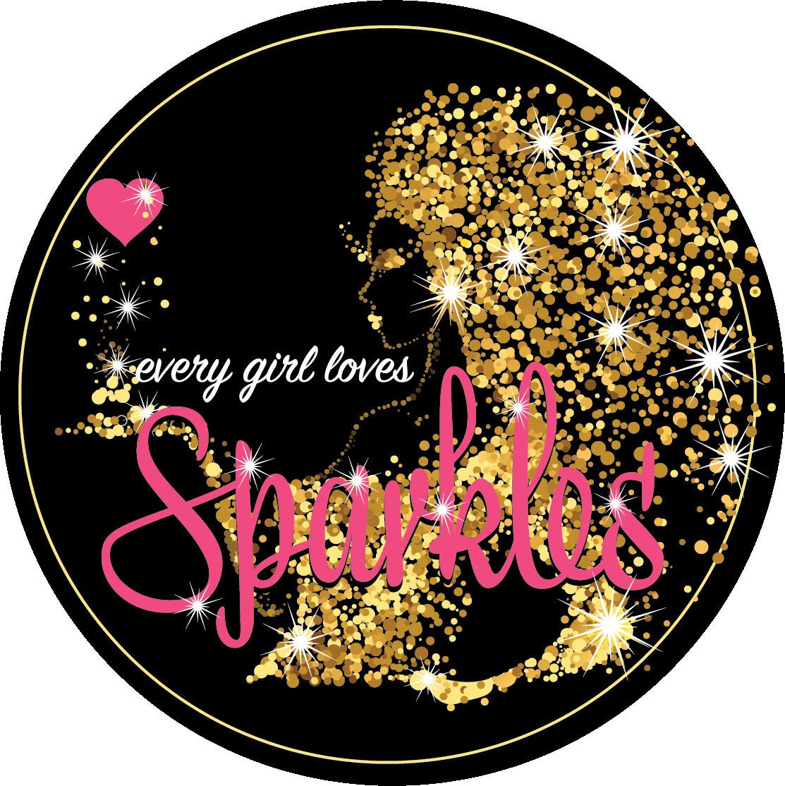 GirlsLoveSparkleArt - Etsy