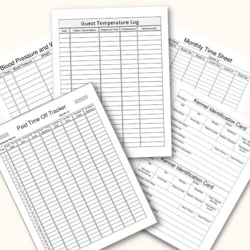 Prints Cash and Checks Deposit Tracking Sheet For Coin Change Dollar ...
