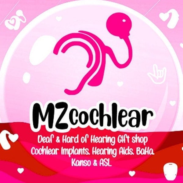 Cochlear Implant Decal Sticker, Hearing Aids, Baha, Kanso, ASL With ...