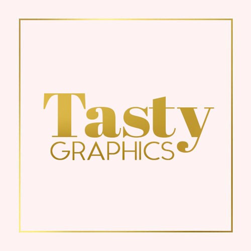 Pretty logo Branding kit You're in the right by TastyGraphics