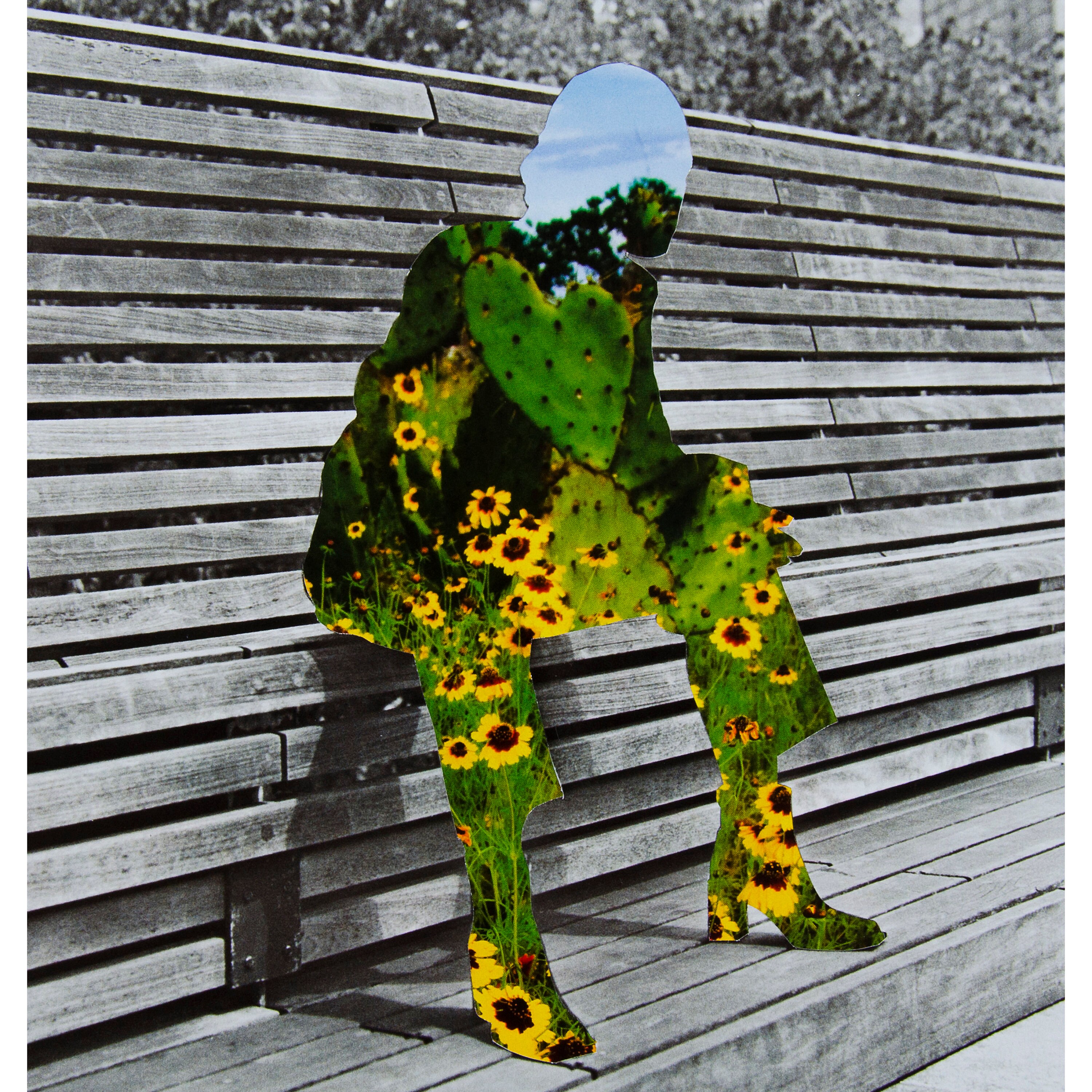 Art & Collectibles Hand Made Collage Fantasy Abstract Minimal Sci-Fi ...