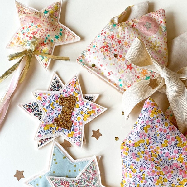 Fabric Crown With Removable Numbers, Adjustable Crown, Birthday Crown ...