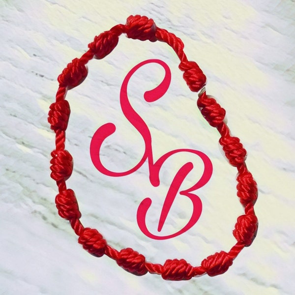 Knotted String Rosary, Prayer Necklace, Rosary Made of String, Colorful ...