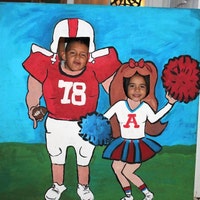 Santa Photo Prop Santa Face Hole Elf Face in Hole Santa Photo Booth ...