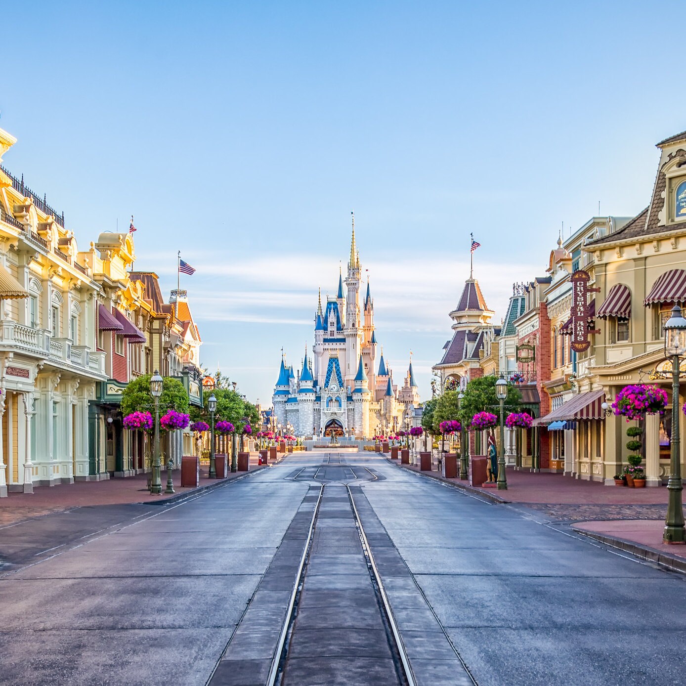 Empty Main Street USA Photo Print Canvas Wrap Magic | Etsy