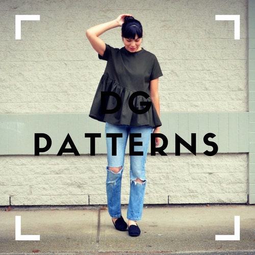 Modern and unique printable PDF sewing patterns von DGPATTERNS