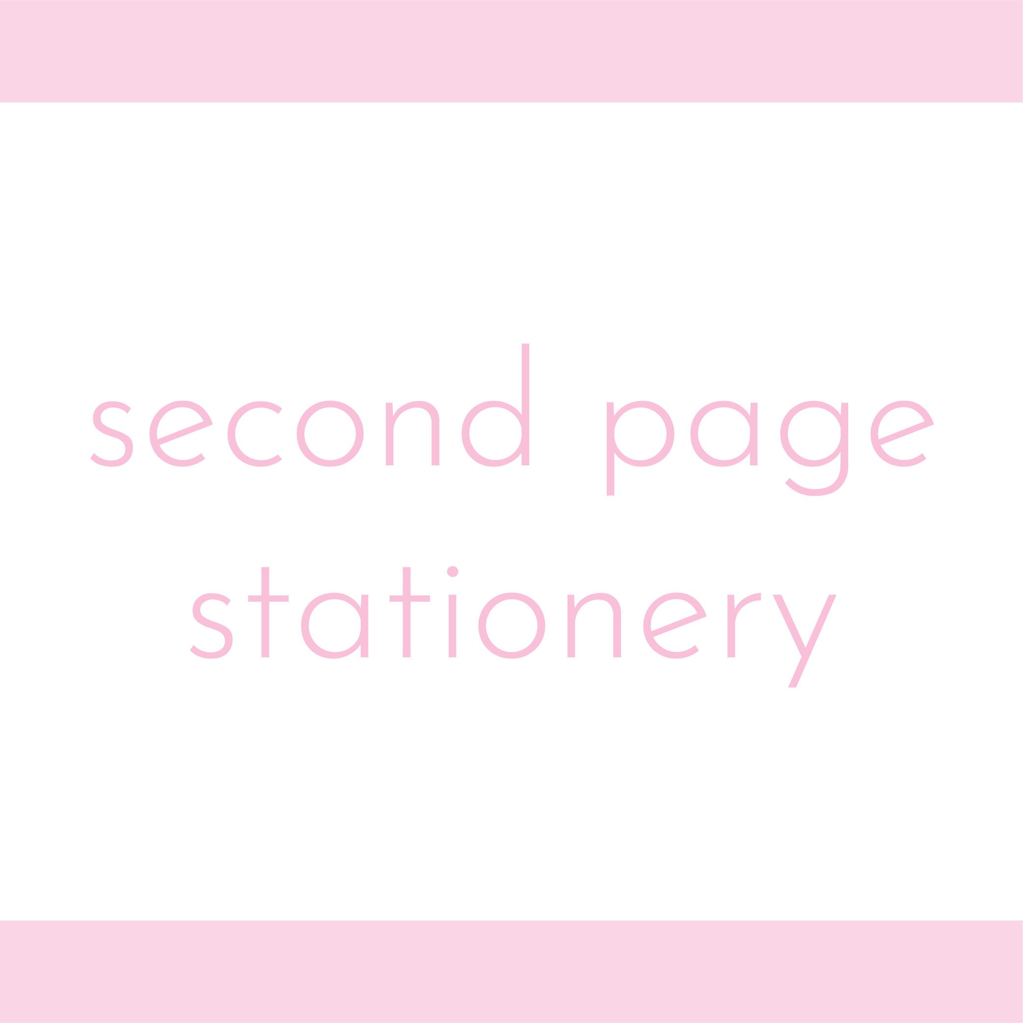 secondpagestationery - Etsy