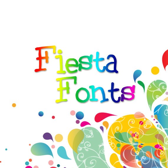 FiestaFonts - Etsy