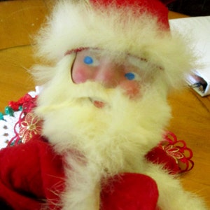 28 In, Rushton, Santa Doll, Vintage Santa, Vintage Christmas, Stuffed ...
