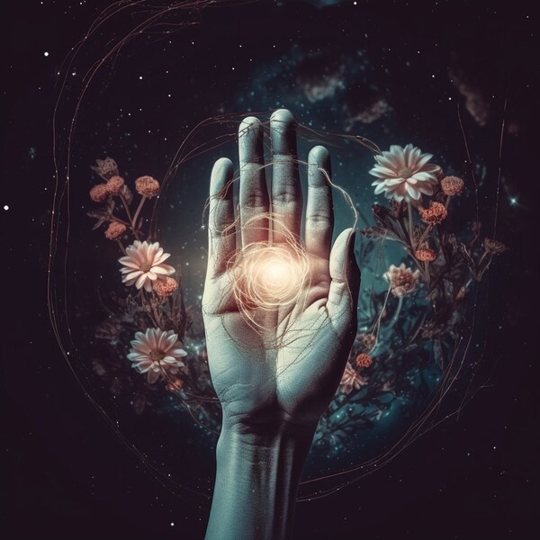 Dark Art Nouveau Moody Vintage Elegant Flower Print Dark Floral Still ...