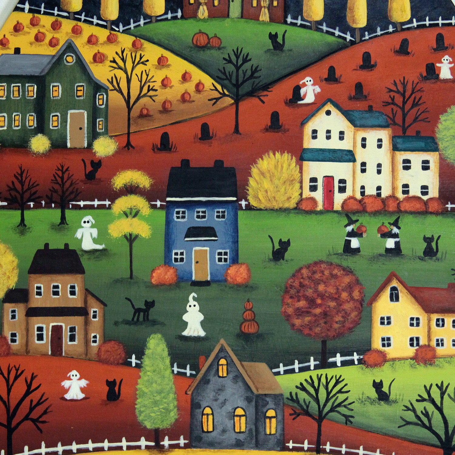 Folk Art Paintings and Primitive Home Decor by RavensBendFolkArt