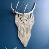 Macrame Antler Tutorial Pattern Wall Hanging, Digital Download, Witchy ...