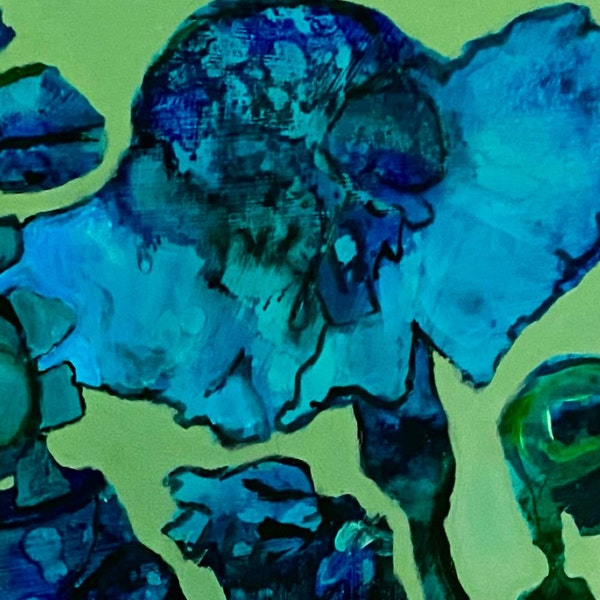 CANDY LAND an Original Painting by Artist, Judie Mulkey Abstract - Etsy