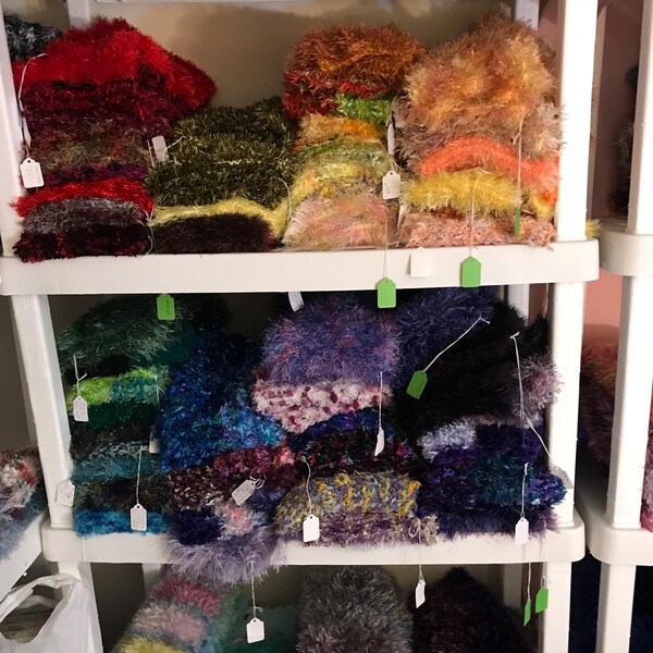 Purple Ombré Furry Infinity Scarf - Etsy